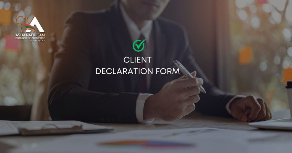Client Declaration Form - Asian-African Chamber of Commerce & Industry